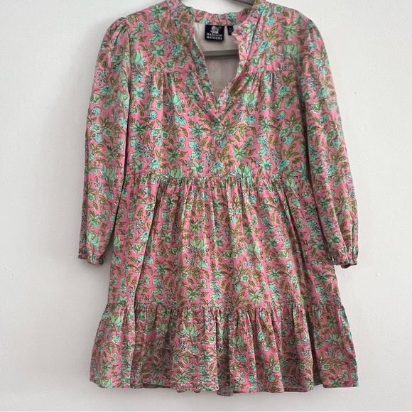 Madison Mathews | Dresses | Madison Mathews Print Long Sleeve Folly ...